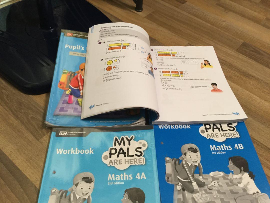 Maths 4A and 4B texbook workbook My Pals are here, Hobbies & Toys ...