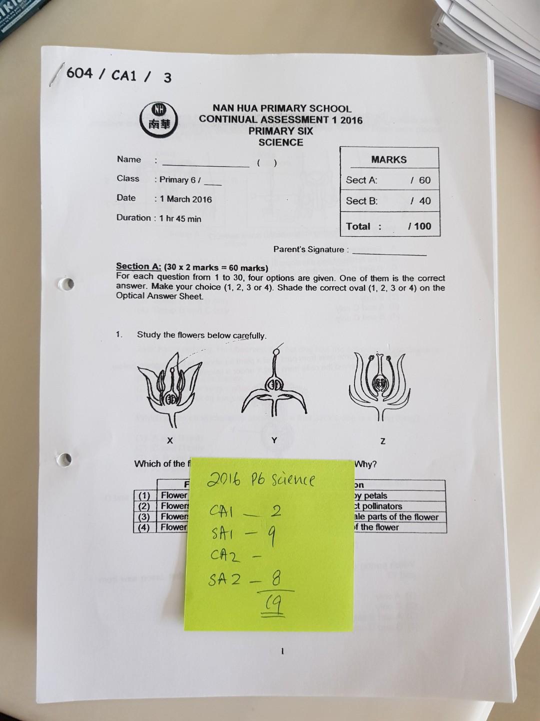 (New) P6 Science Exam Papers, Hobbies & Toys, Books & Magazines ...