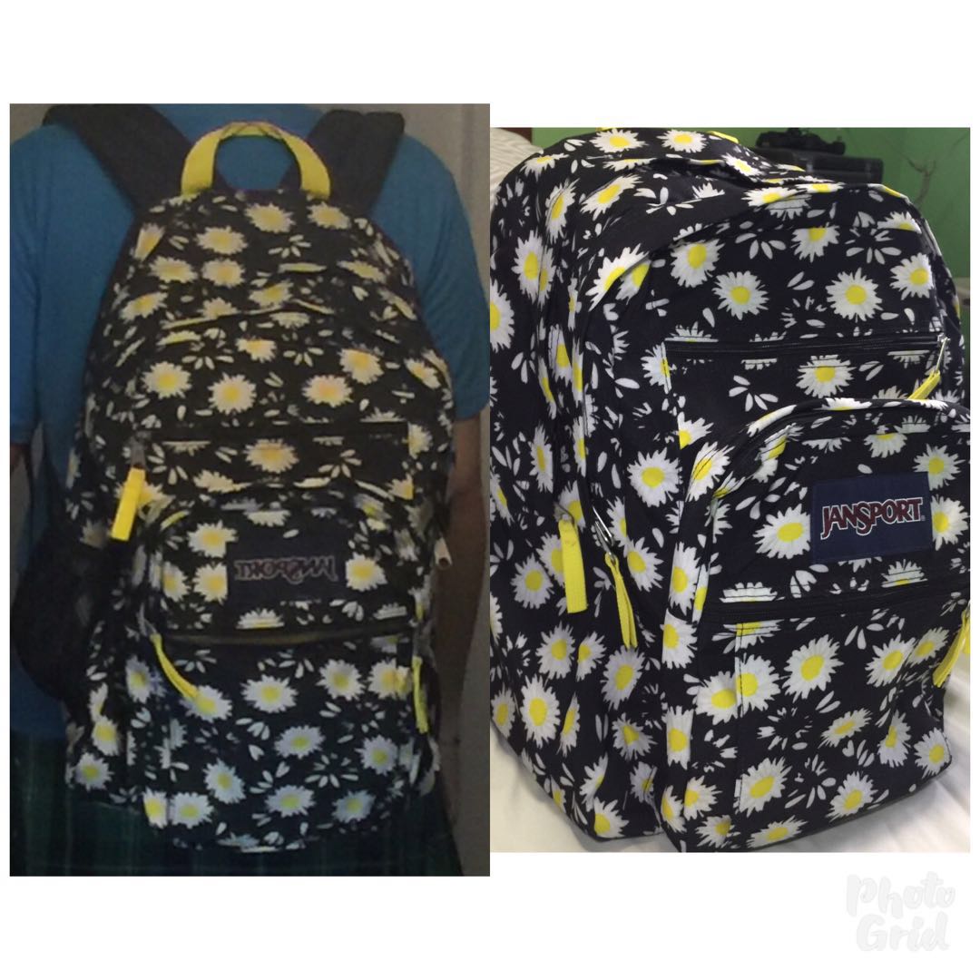 Original Jansport Digital Student Lucky Daisy Backpack, Women's Fashion ...