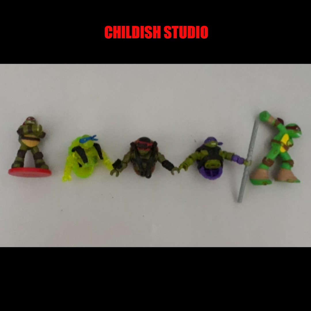 Original TEENAGE MUTANT NINJA TURTLES mini figure 3.5 inch., Hobbies ...