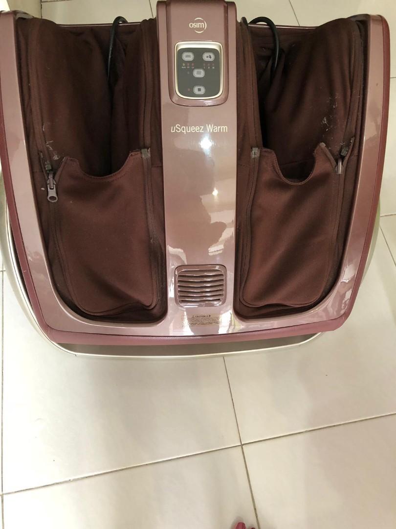 OSIM USQUEEZ Calf Ankle & Foot Massager, Health & Nutrition, Massage ...