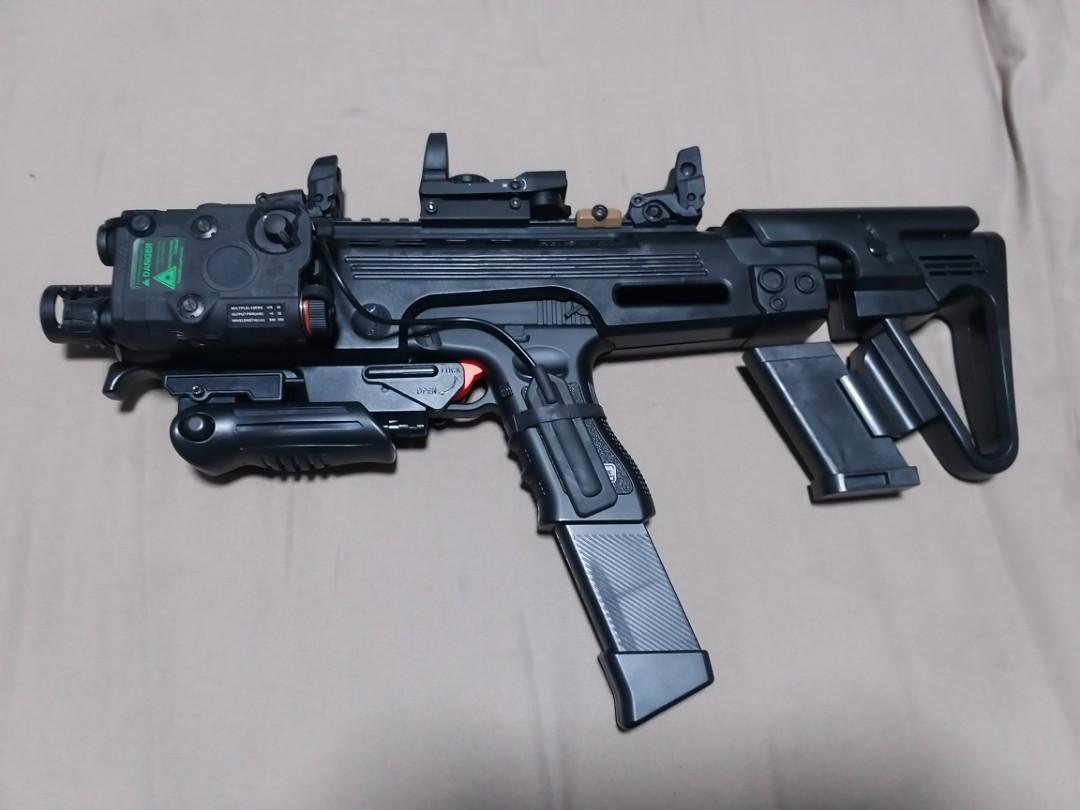 WBB SKD Glock 18 Auto (mag-fed) with FMA RONI Carbine kit, Hobbies ...