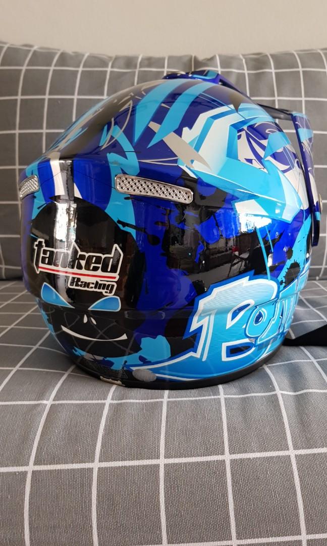 Tanked full face Helmet, Motorcycles, Motorcycle Apparel on Carousell