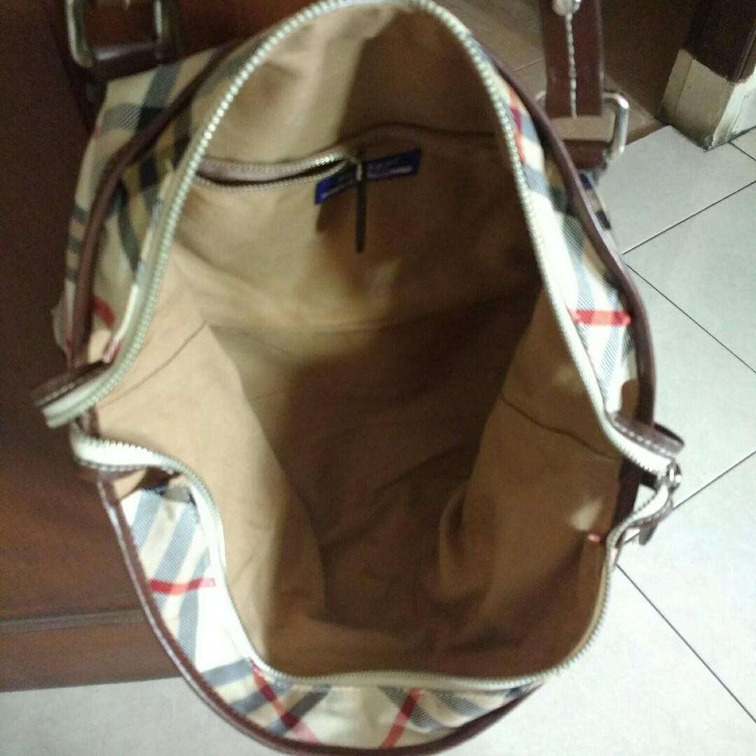 Tas Second Original Burberry blue label, Fesyen Wanita, Tas & Dompet di ...