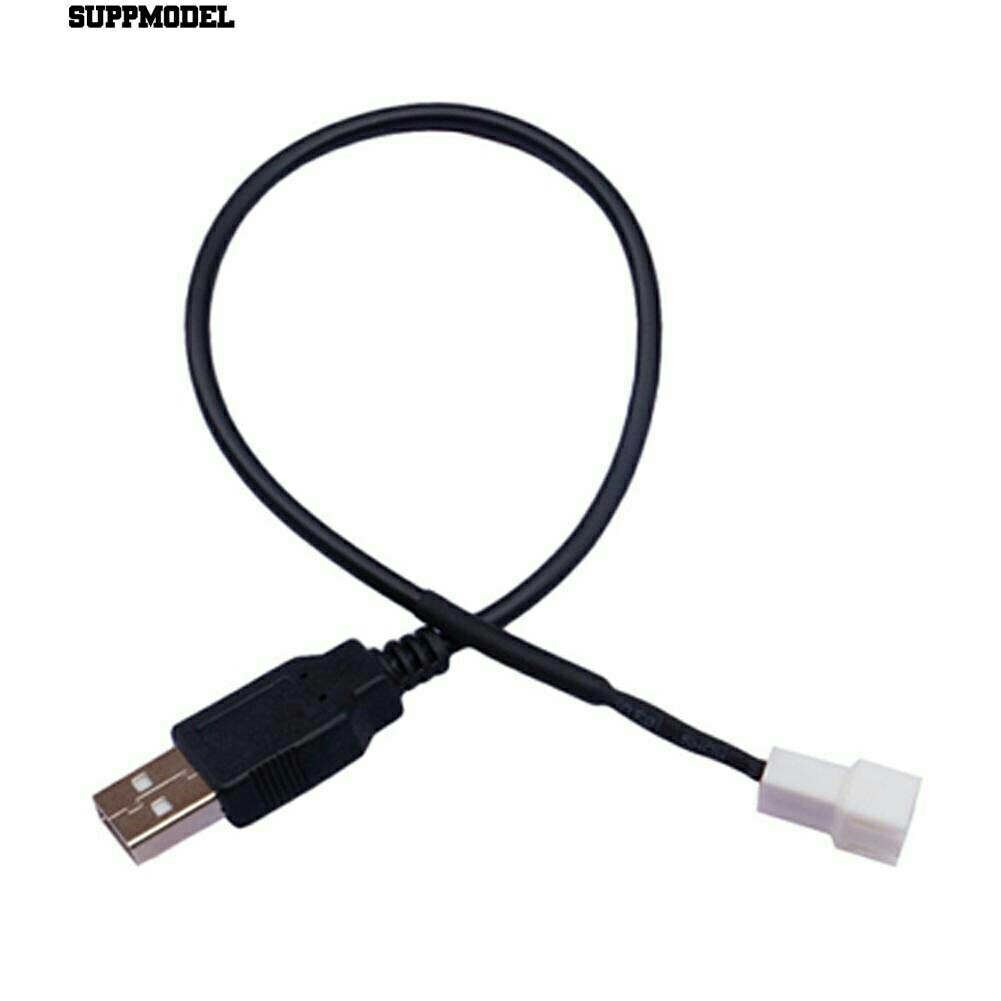USB A Male To 2 Pin Case Fan Adapter Connector Cable For PC Desktop ...