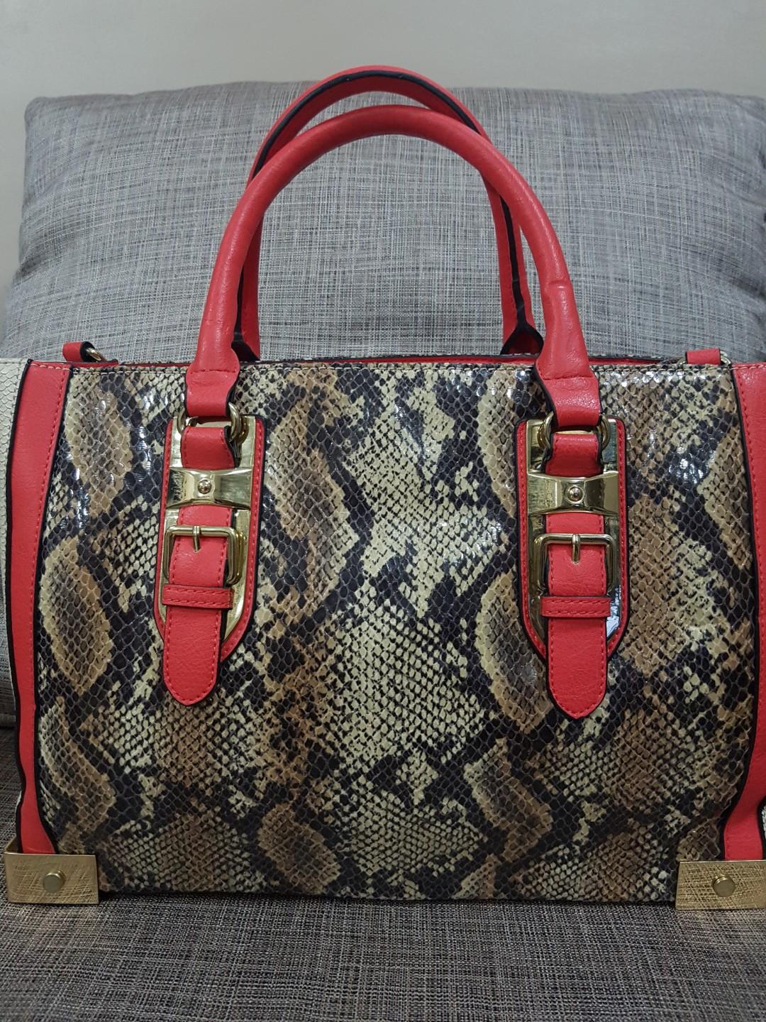 Aldo snake skin bag medium to large original, Women's Fashion, Bags ...