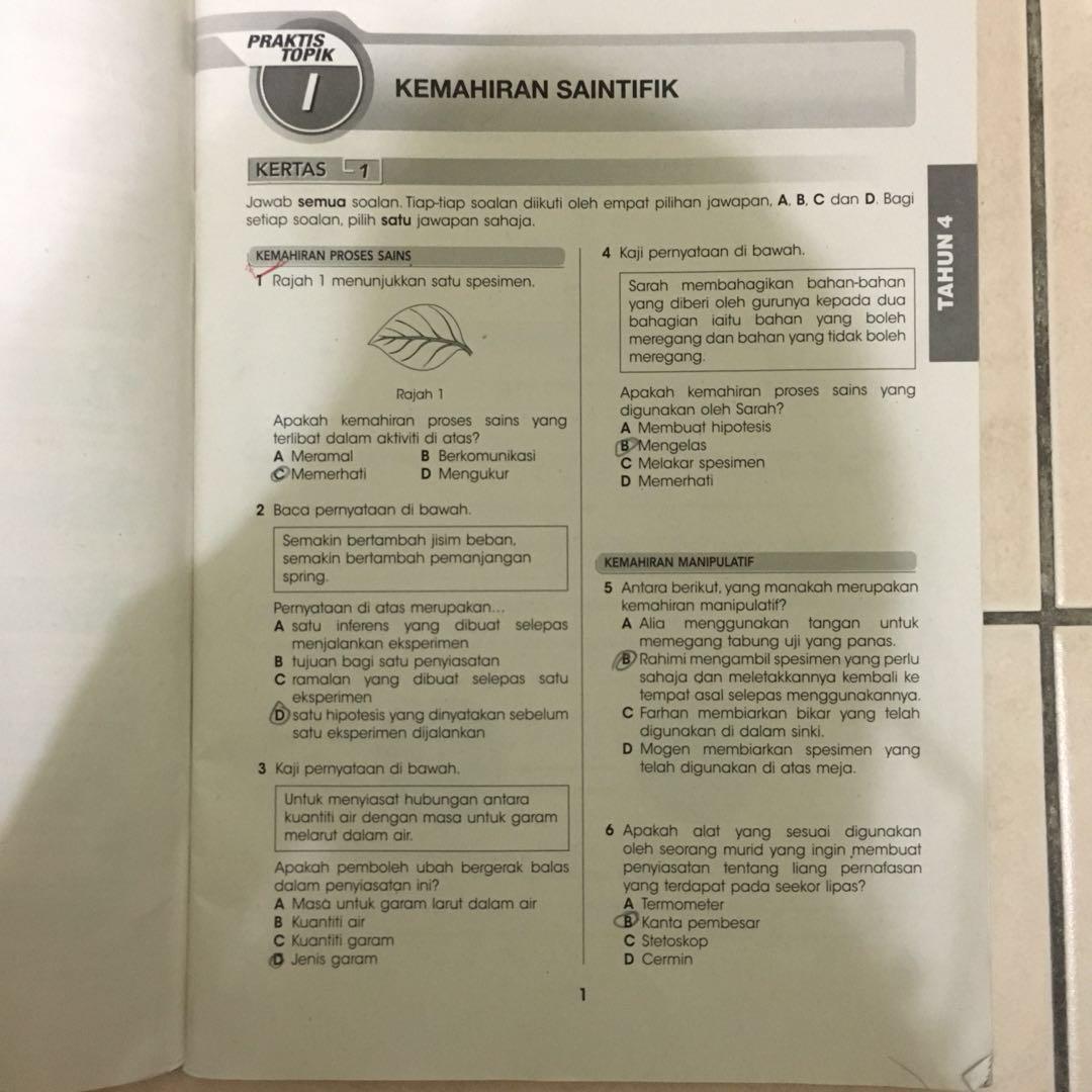 BUKU UPSR KBAT (SCIENCE) , Hobbies & Toys, Books & Magazines, Textbooks ...