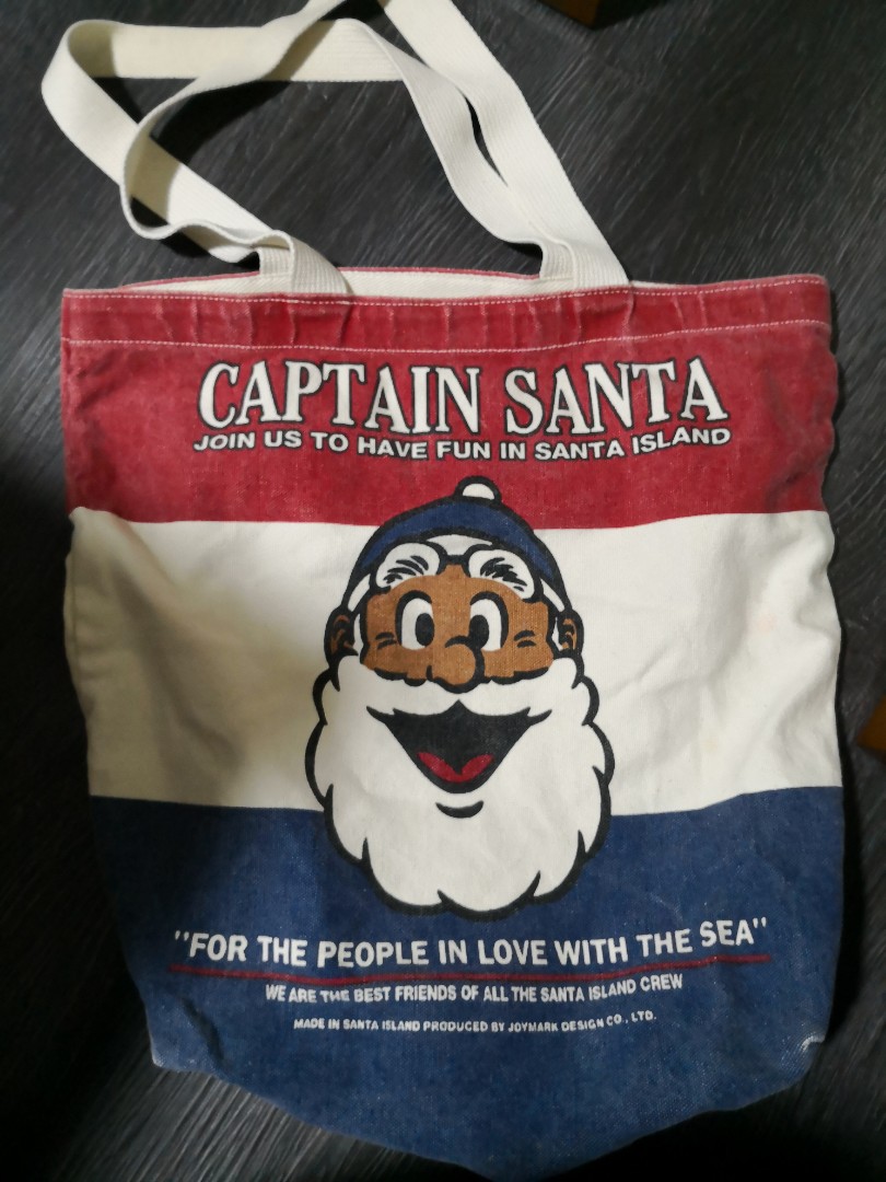 Captain Santa tote made in japan, Men's Fashion, Bags, Sling Bags on Carousell