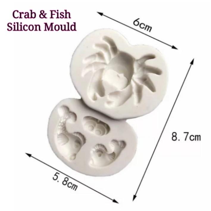 Crab & Fish Silicon Mould, Furniture & Home Living, Kitchenware & Tableware, Cookware ...