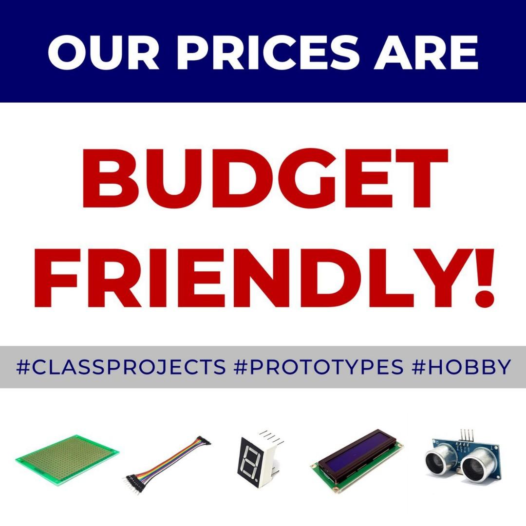 Electronics Project Parts - Perfboard , Jumper Wire , LCD , Ultrasonic ...