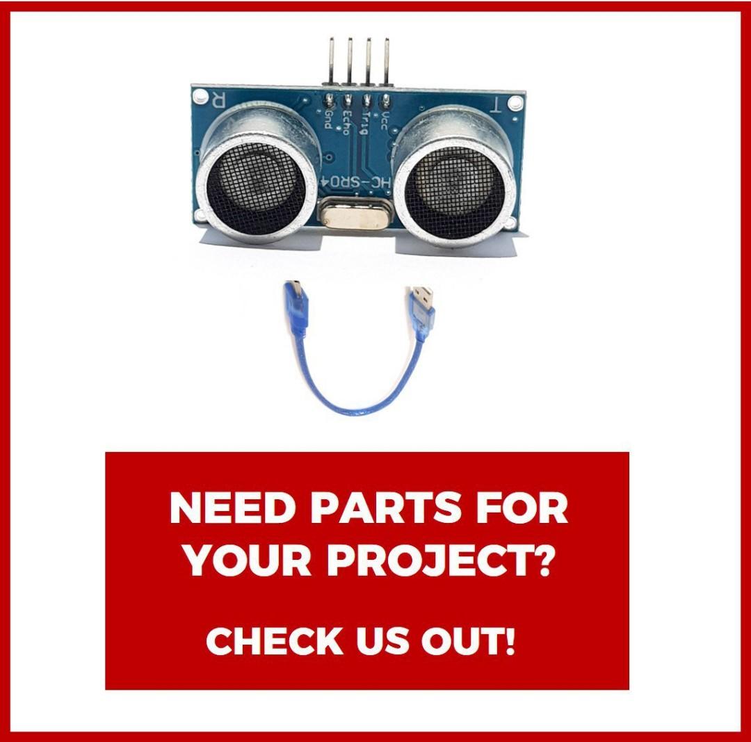 Electronics Project Parts - Perfboard , Jumper Wire , LCD , Ultrasonic ...