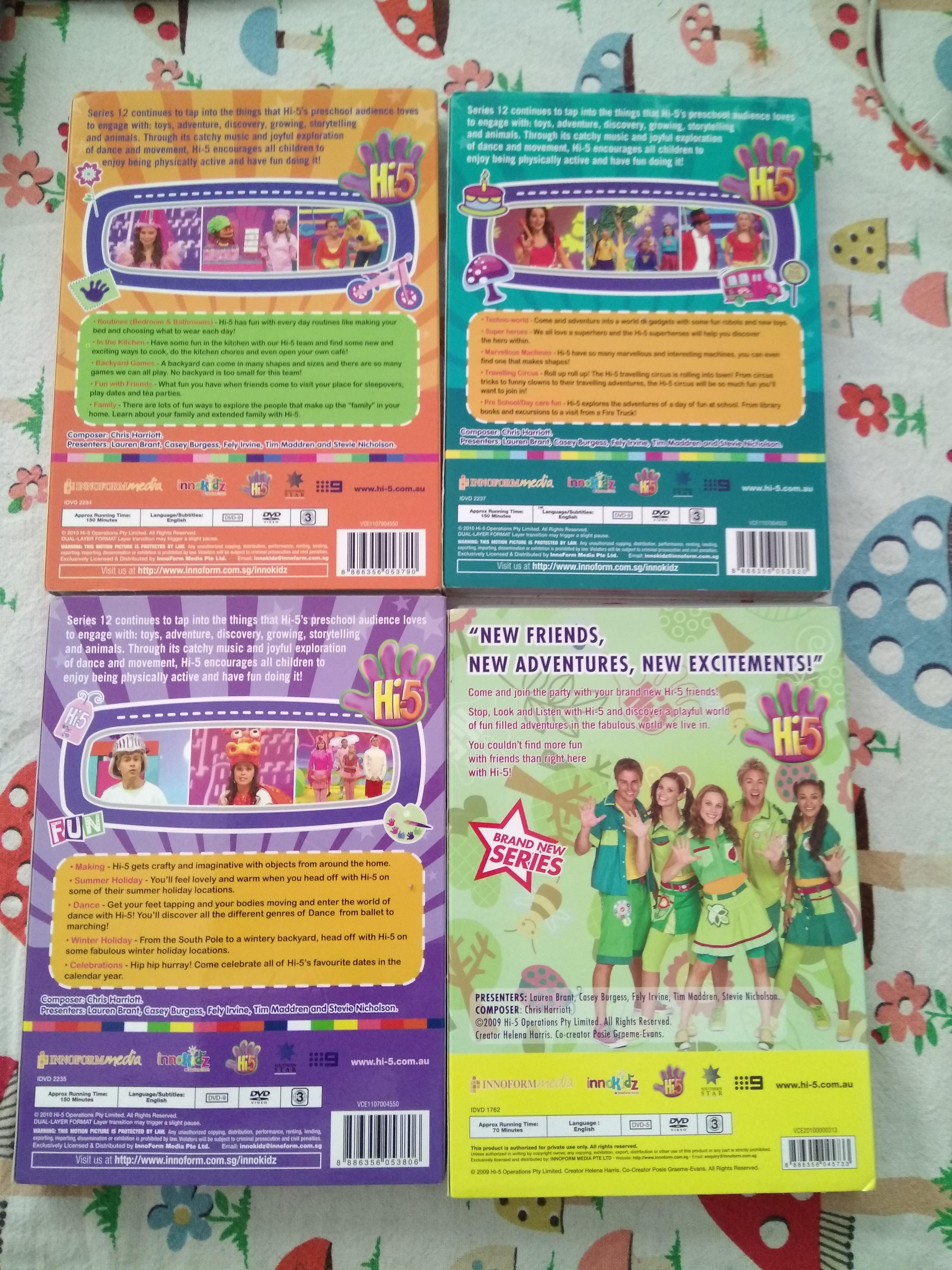 Hi-5 DVDs, Hobbies & Toys, Music & Media, CDs & DVDs on Carousell