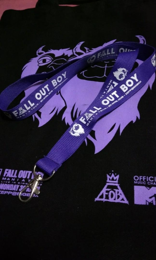 Official Fall Out Boy FOB Lanyard, Hobbies & Toys, Memorabilia ...