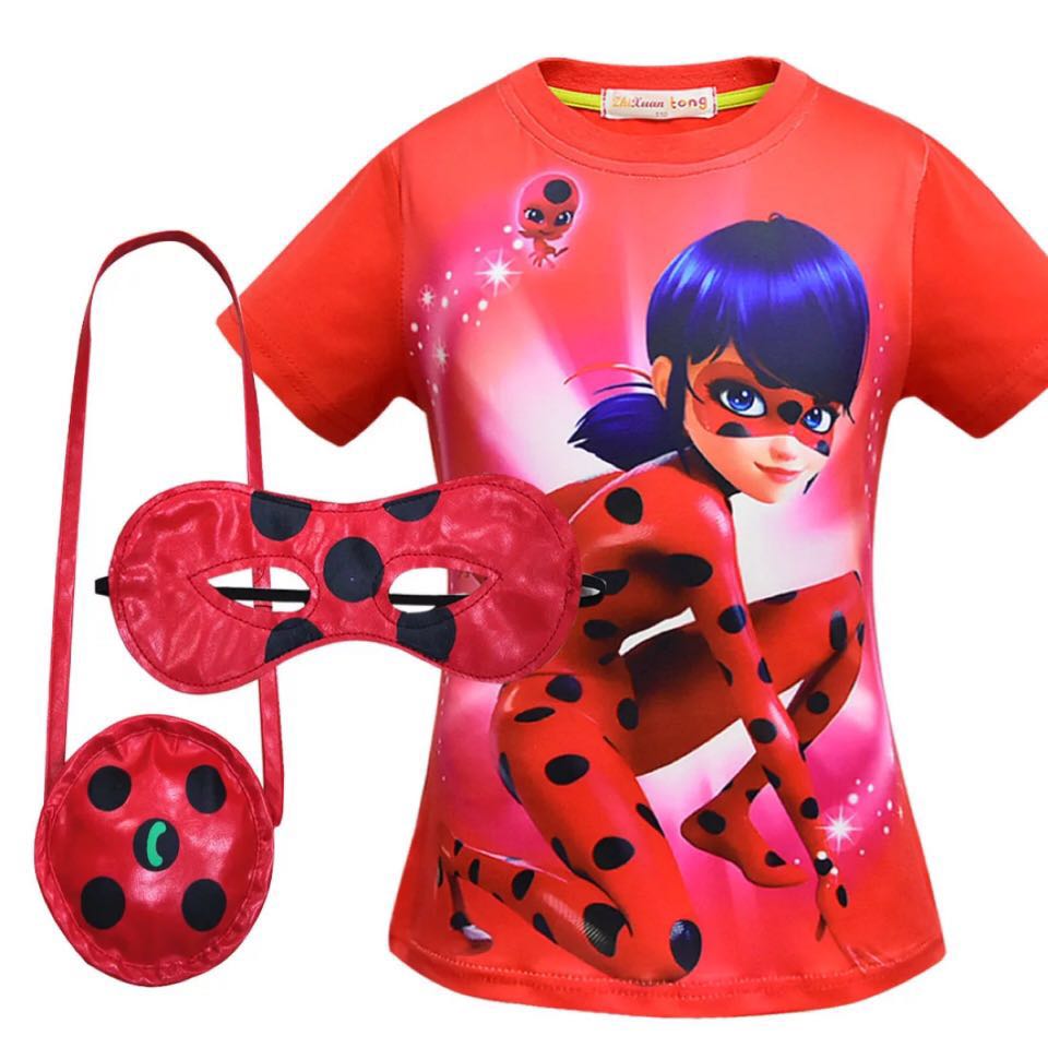 PO Miraculous Ladybug Tee, Babies & Kids, Girls' Apparel, 4 to 7 Years ...