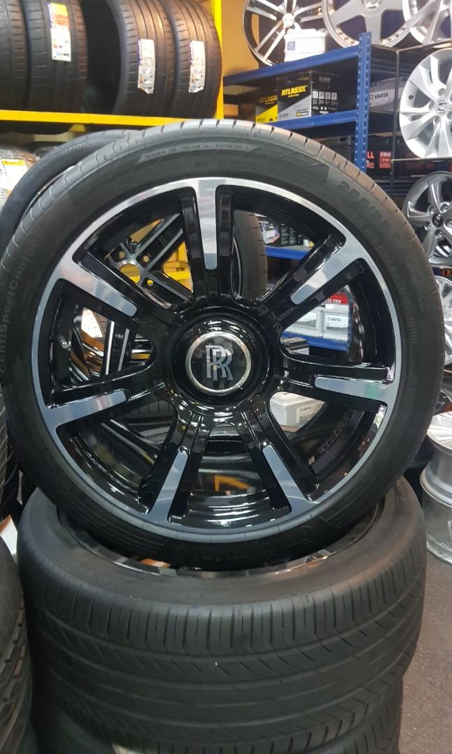 Rolls Royce 21 inch Rims, Car Accessories, Tyres & Rims on Carousell
