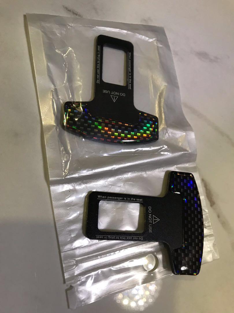 Safety belt dummy clip, Car Accessories, Accessories on Carousell