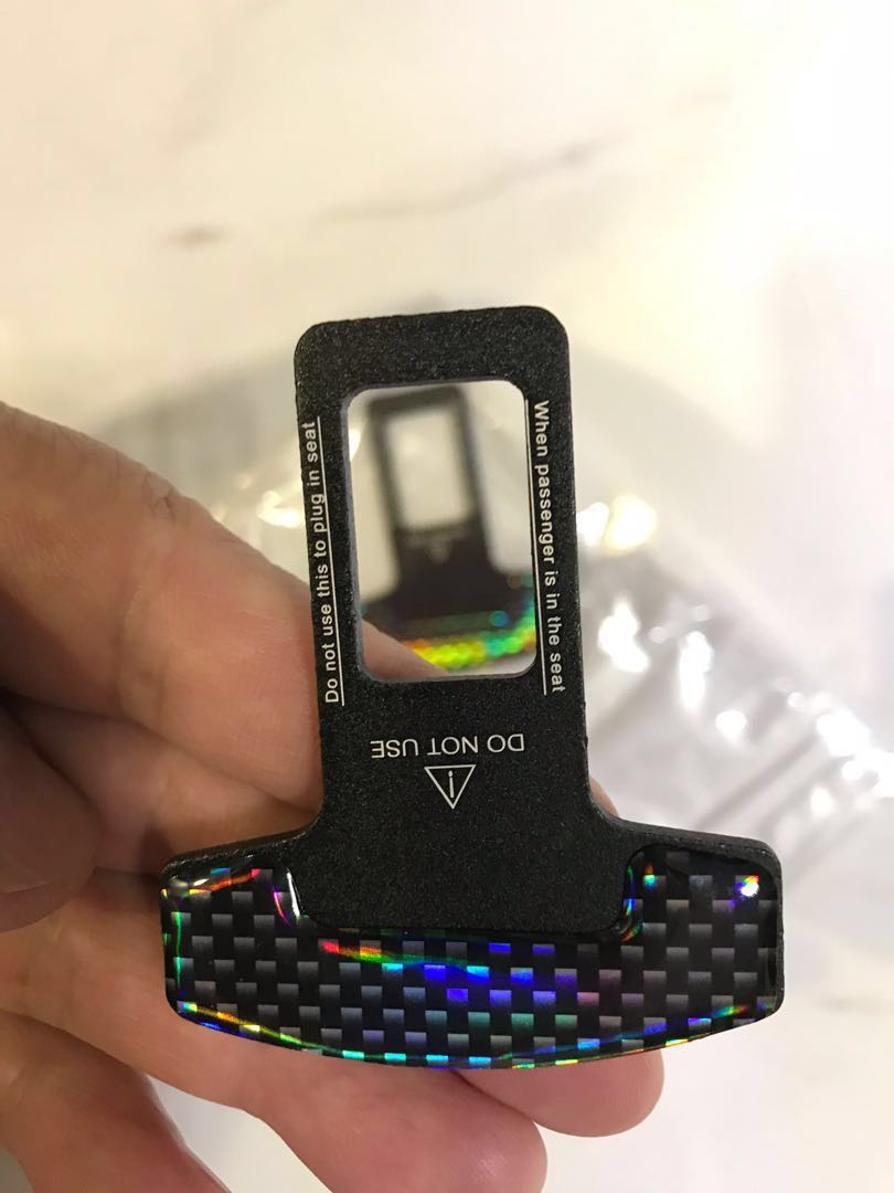 Safety belt dummy clip, Car Accessories, Accessories on Carousell