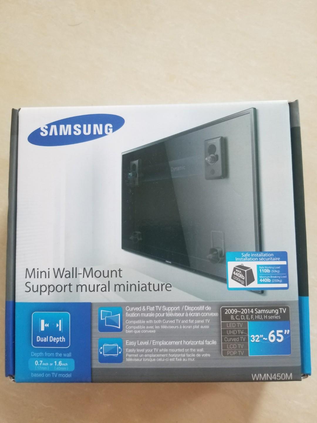 Samsung Mini Wall-Mount 電視支架, 手提電話, 電話＆平板電腦配件, 固定器及支架 - Carousell