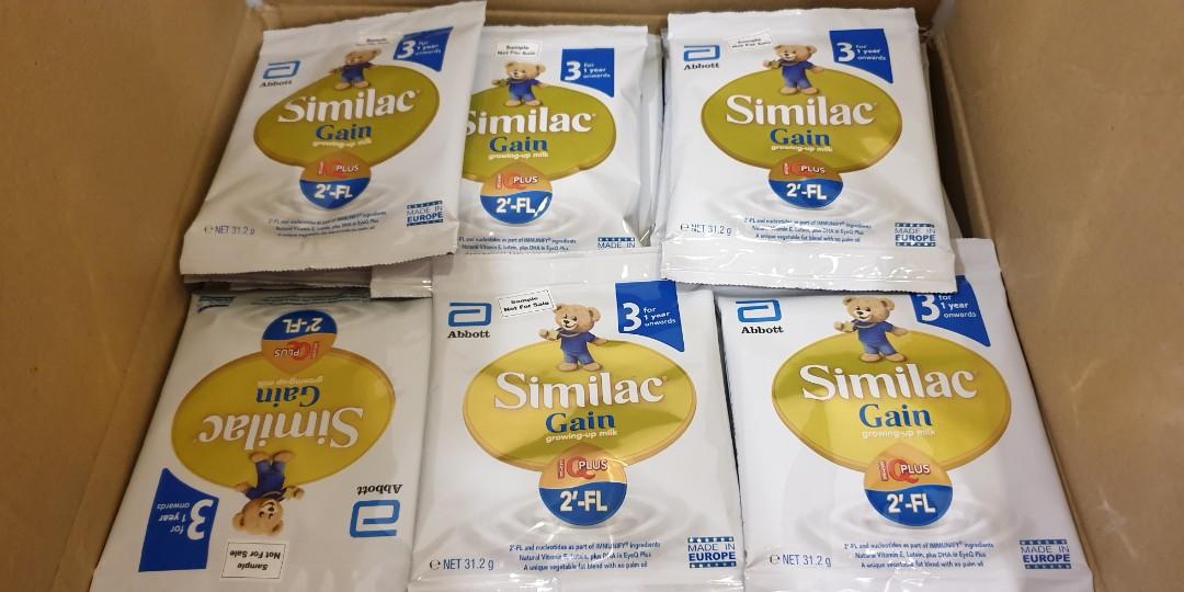 Similac Gain IQ Stage 3 Sachets, Babies & Kids, Nursing & Feeding ...