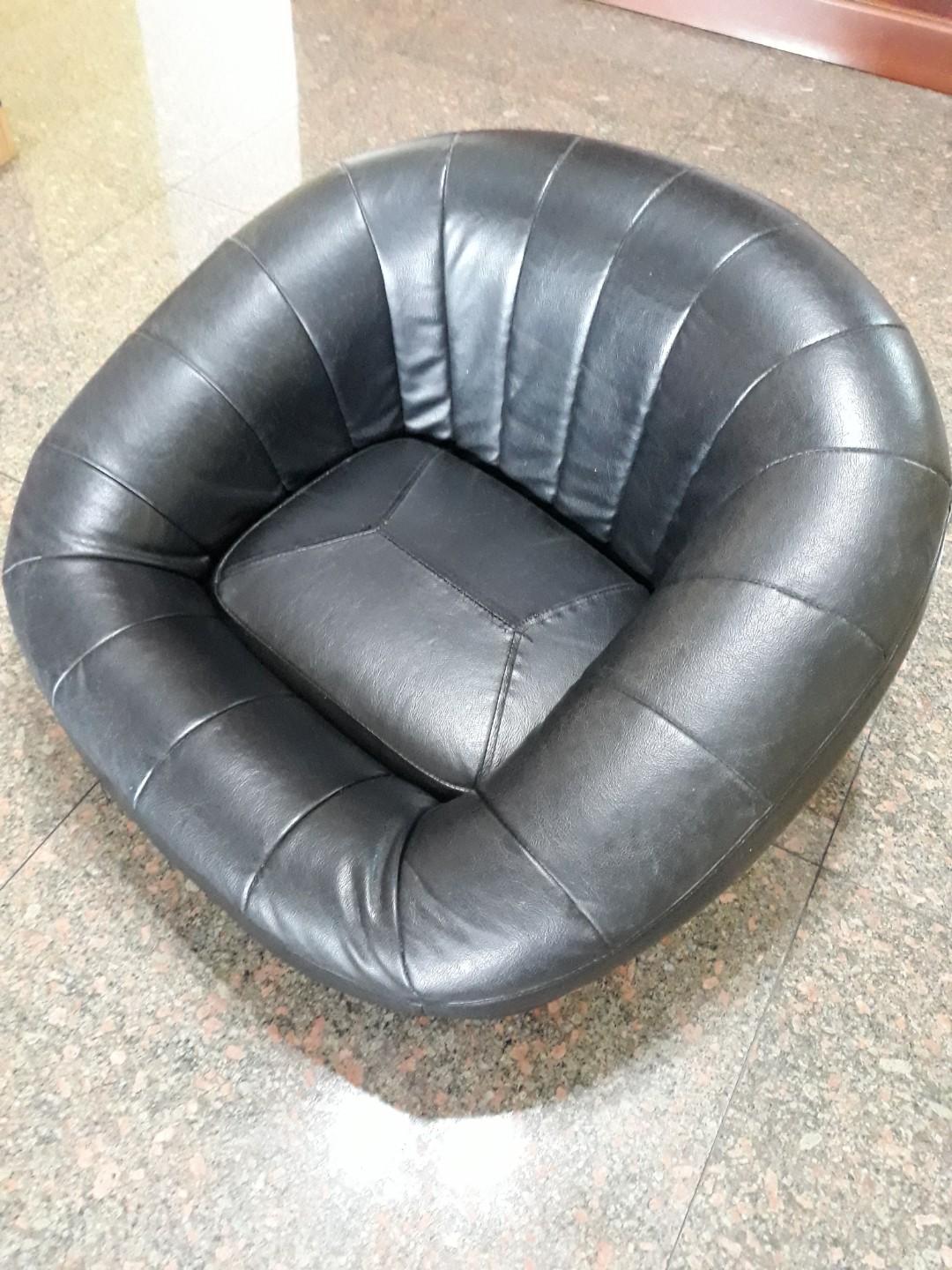 Single round sofa, Furniture & Home Living, Furniture, Tables & Sets on ...