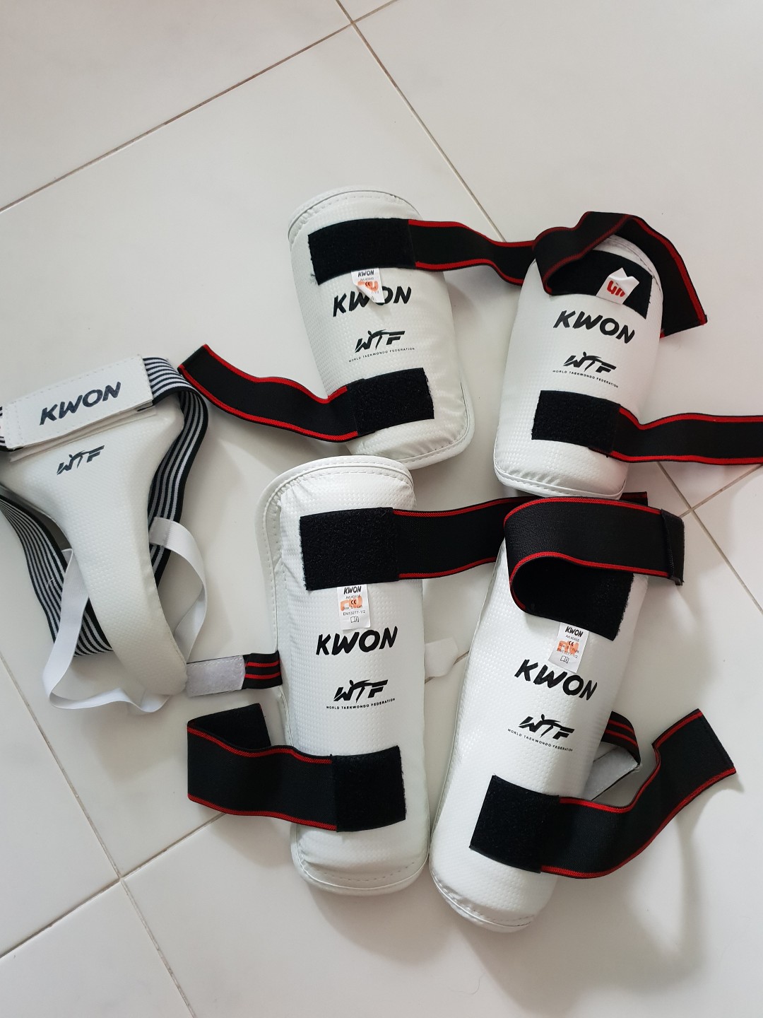 Taekwondo arm & knee guard set, Sports Equipment, Exercise & Fitness ...