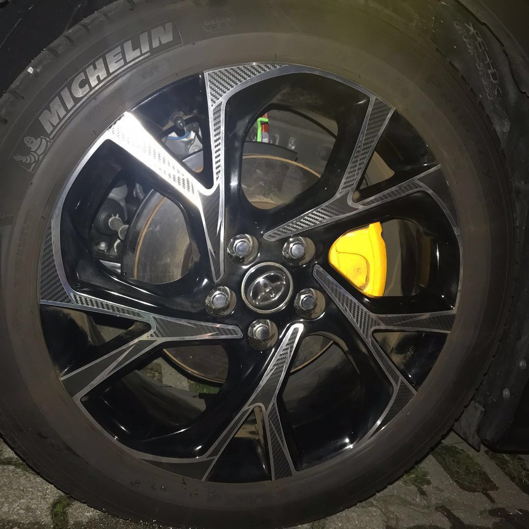 Toyota CHR G Spec Rims w CF Sticker, Michelin Primacy 3 Tyres, Car ...