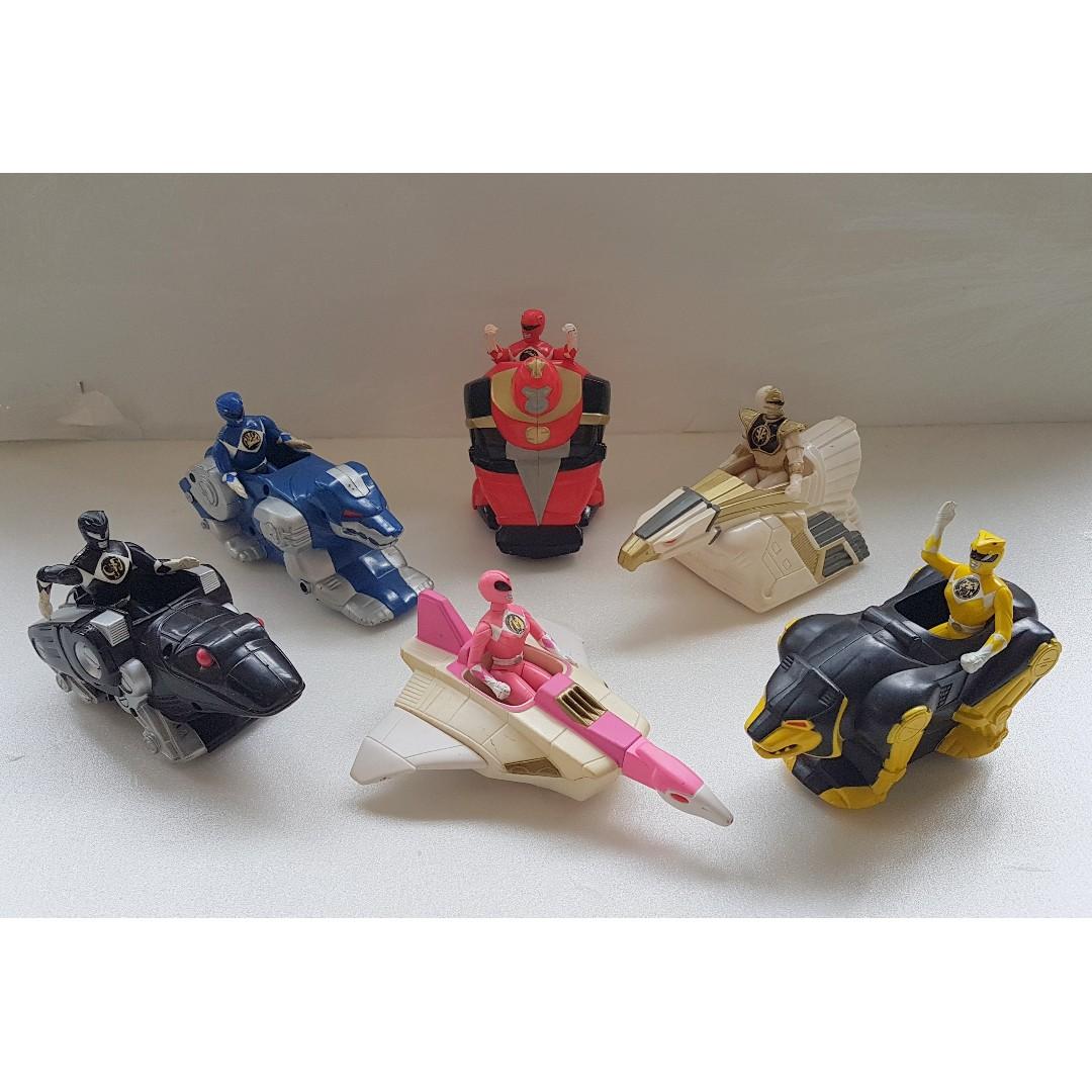 Vintage Toy, Rare 1995 Power Rangers Collection, Set of 6 Action ...