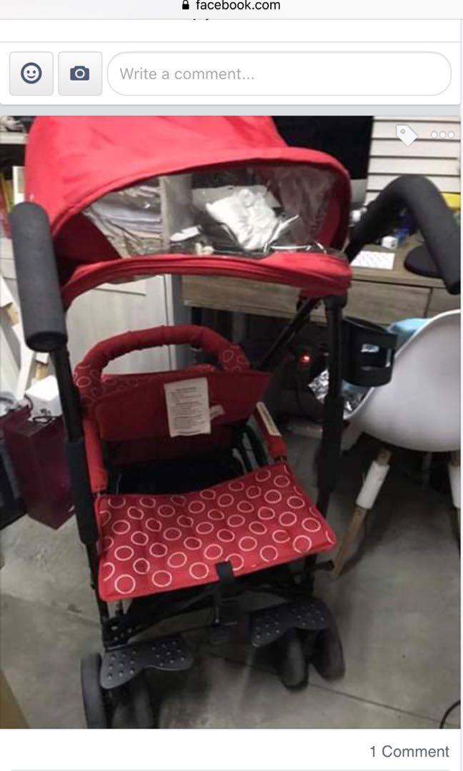 Almost New Kinderwagon Twin Jump Umbrella Stroller on Carousell