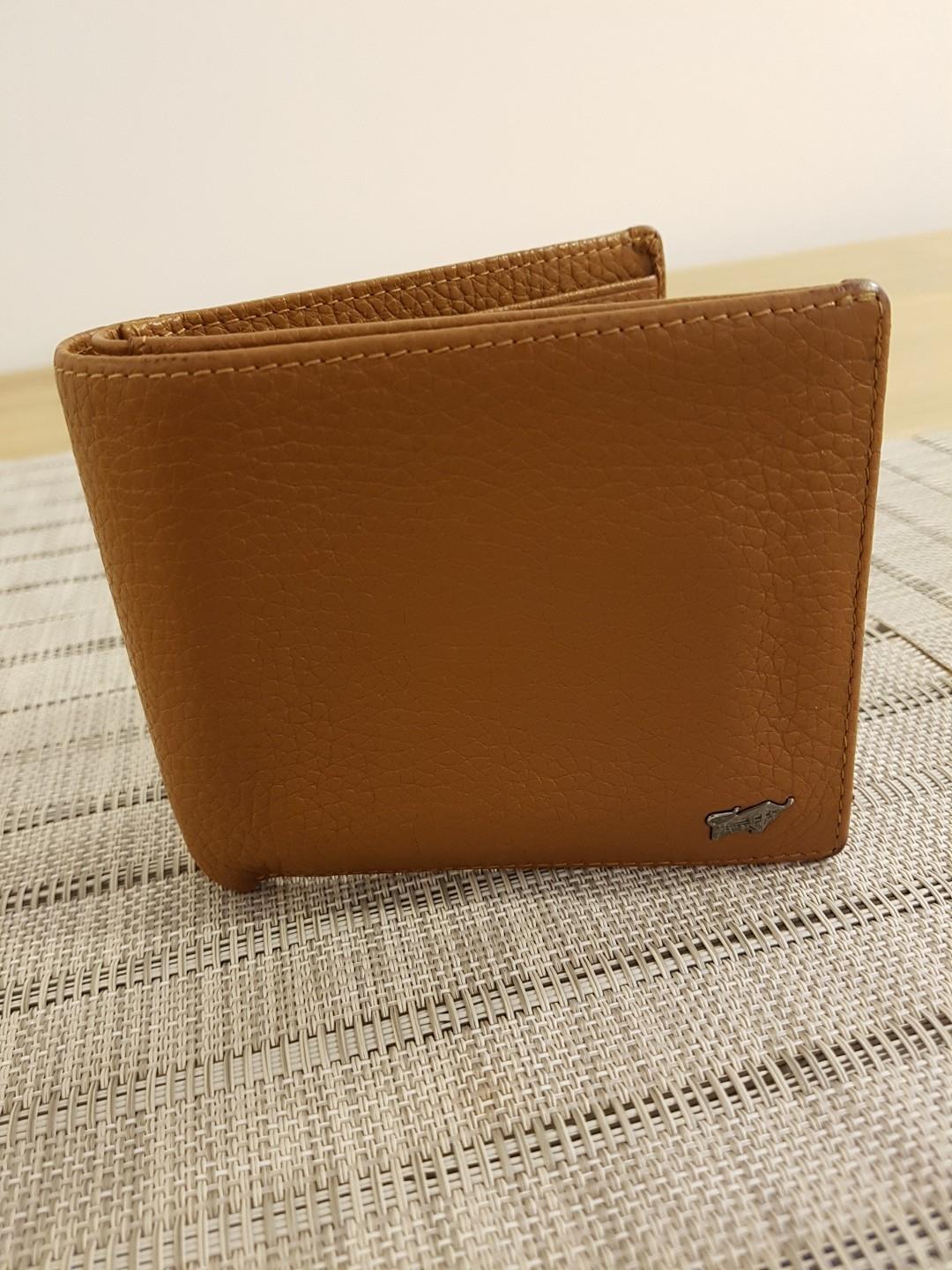 Braun buffel light brown leather wallet, Men's Fashion, Watches ...