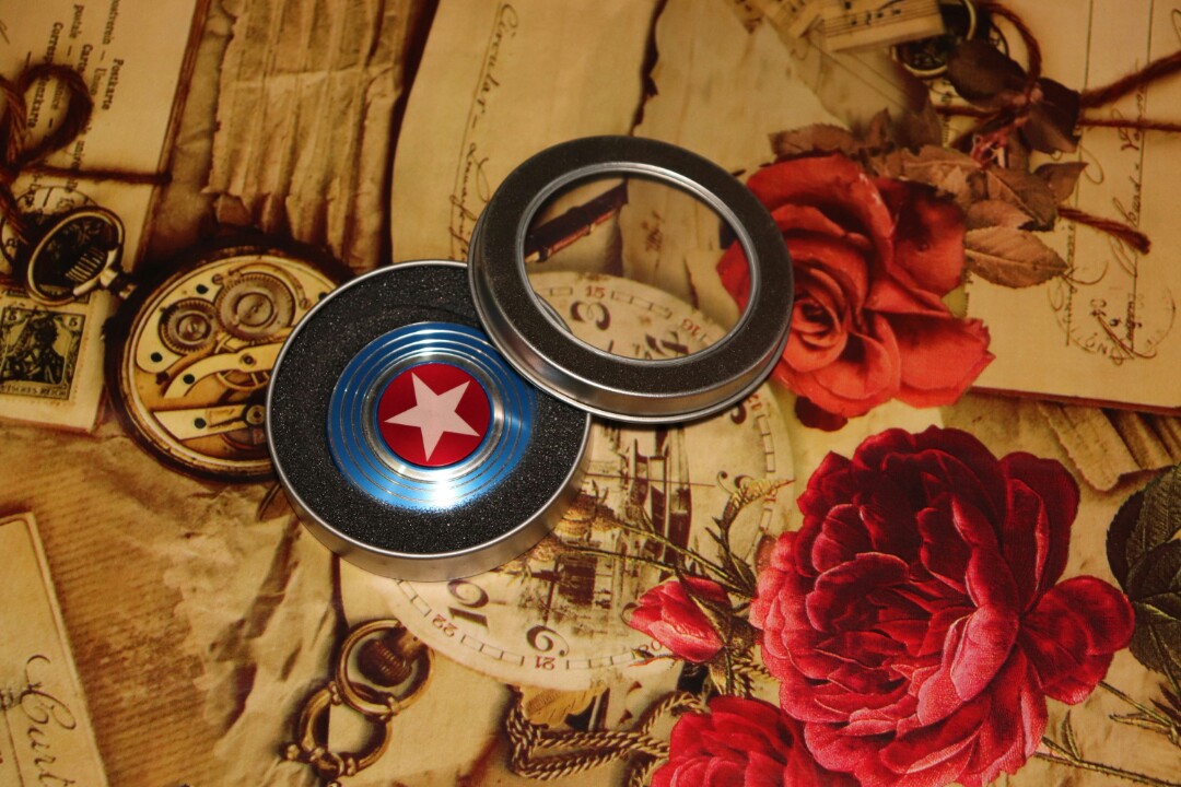 Captain America Fidget Spinner, Hobbies & Toys, Toys & Games on Carousell