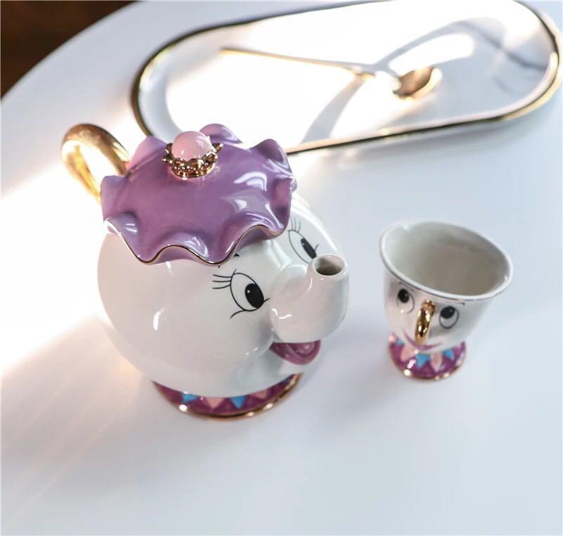 Preorder Disney Beauty and Beast Mrs Potts and Chip Teapot Set ...