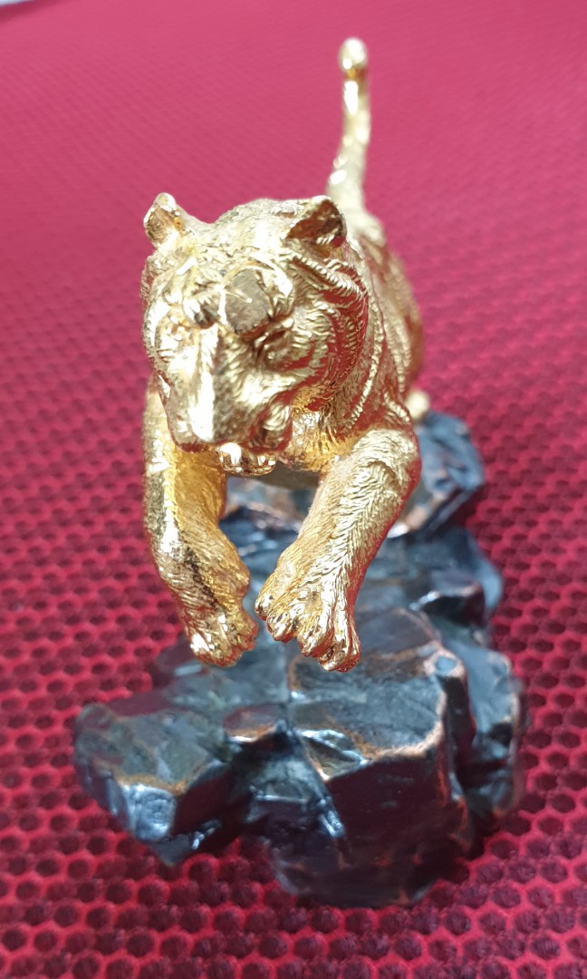 Rare RISIS 24K Gold-Plated Zodiac TIGER Collection Figurine- (THE LEAP ...