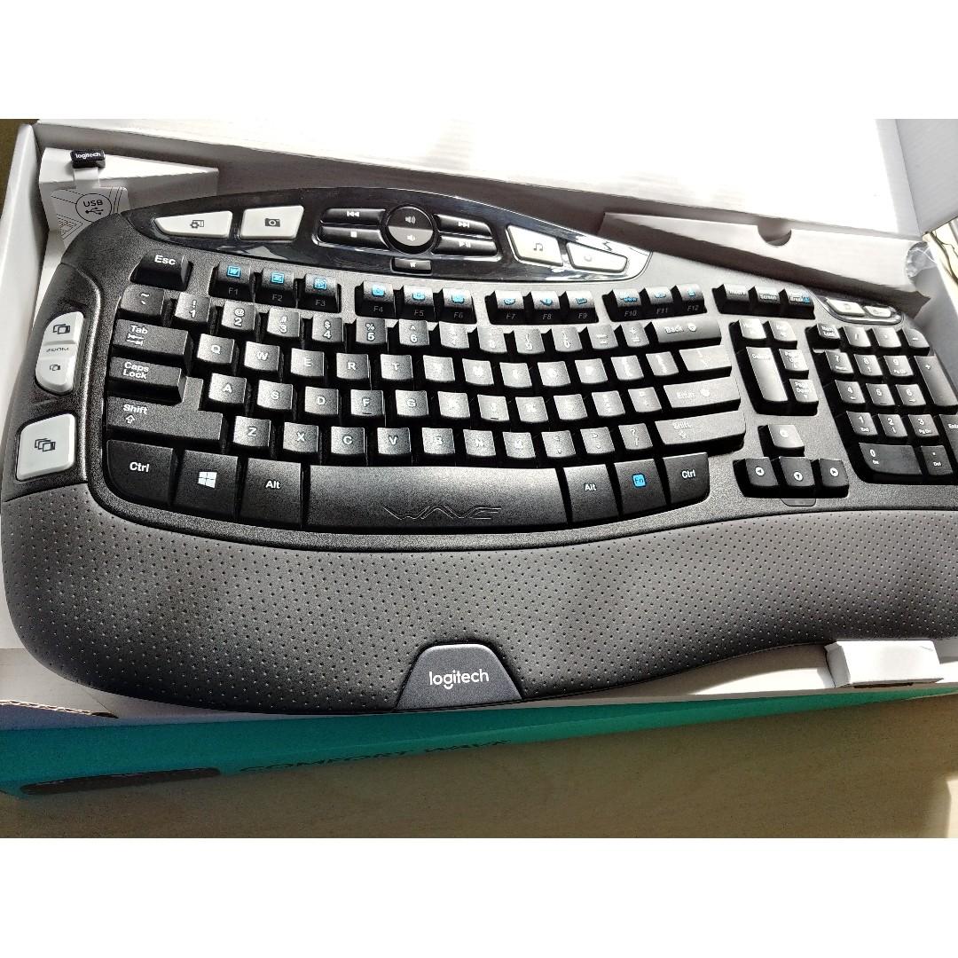Logitech K350 Comfort Wave Keyboard, Computers & Tech, Parts ...