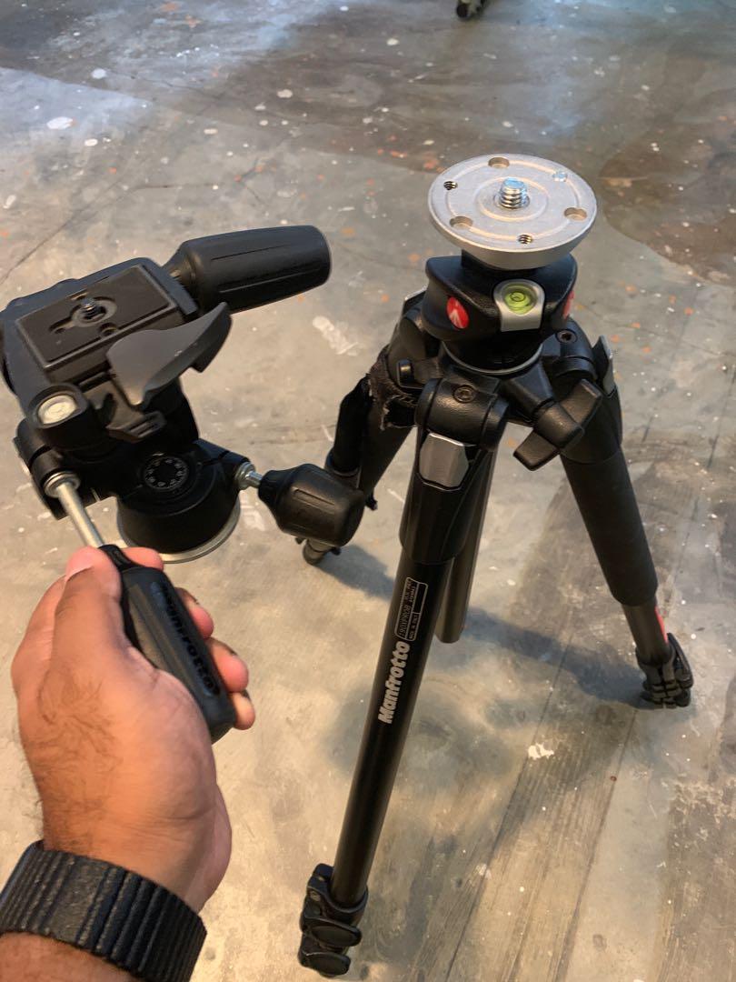 Manfrotto 190XPROB + 804RC2 Head, Photography, Photography Accessories ...