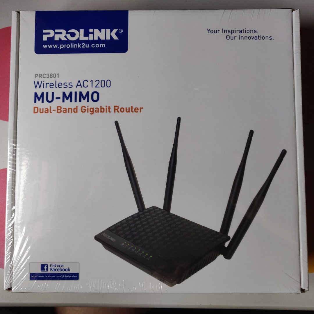 Prolink Wireless AC1200 MU-MIMO Router, Computers & Tech, Parts ...