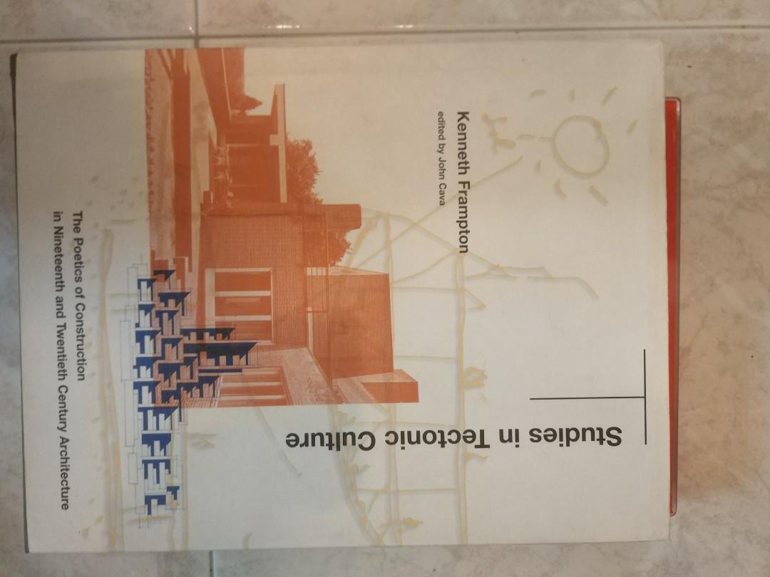 Studies in Tectonic Culture by Kenneth Frampton, Books & Stationery ...