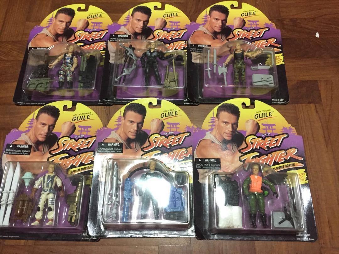 Vintage 1994 6x NMOSC GI Joe Capcom Hasbro Street Fighter Official ...