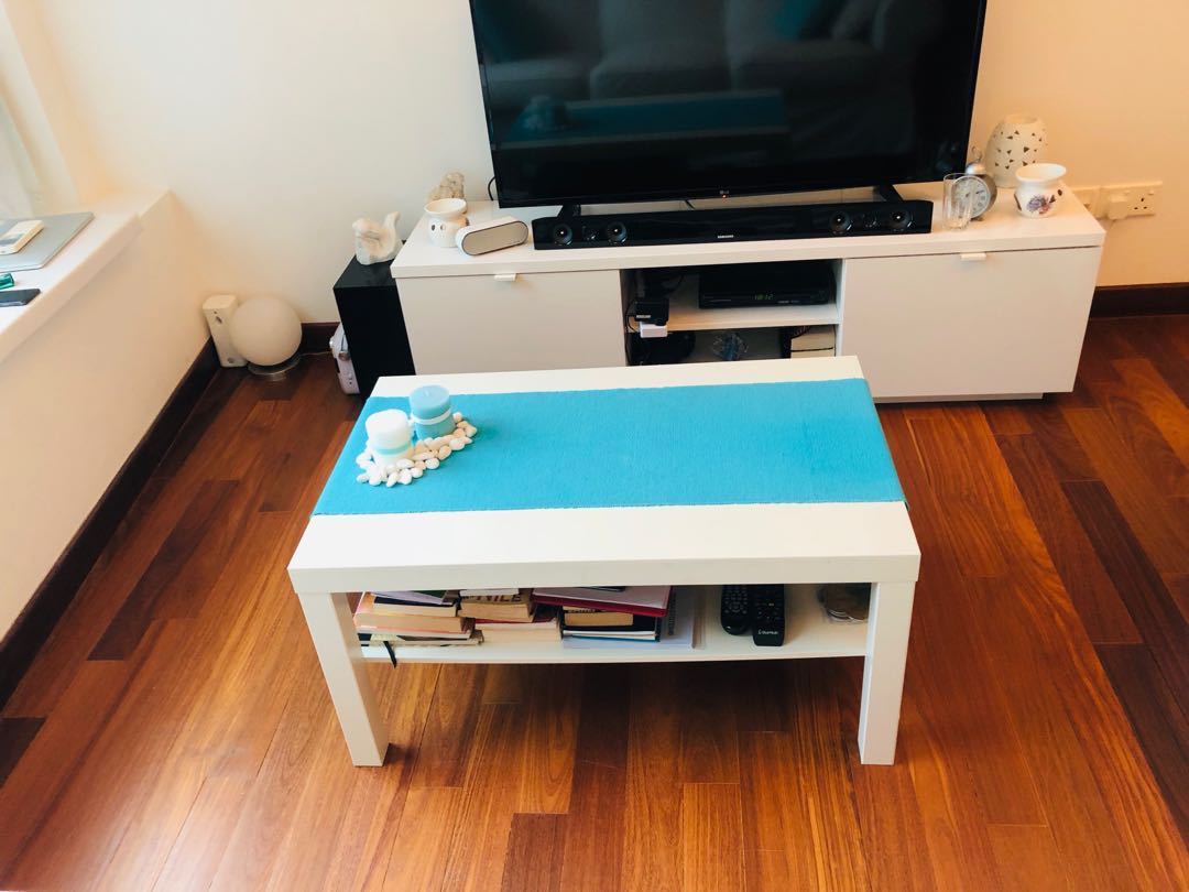 White Centre Table / coffee table, Furniture & Home Living, Furniture ...