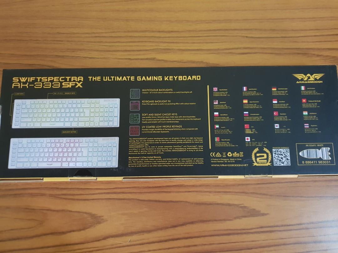 Armaggeddon Swiftspectra AK-333 SFX | The Ultimate Gaming Keyboard ...