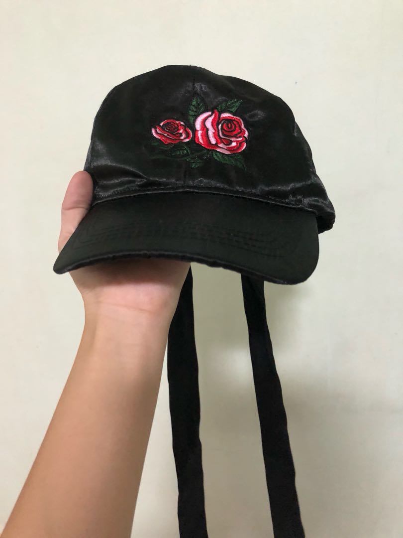 Black Roses Cap, Men's Fashion, Watches & Accessories, Caps & Hats on ...