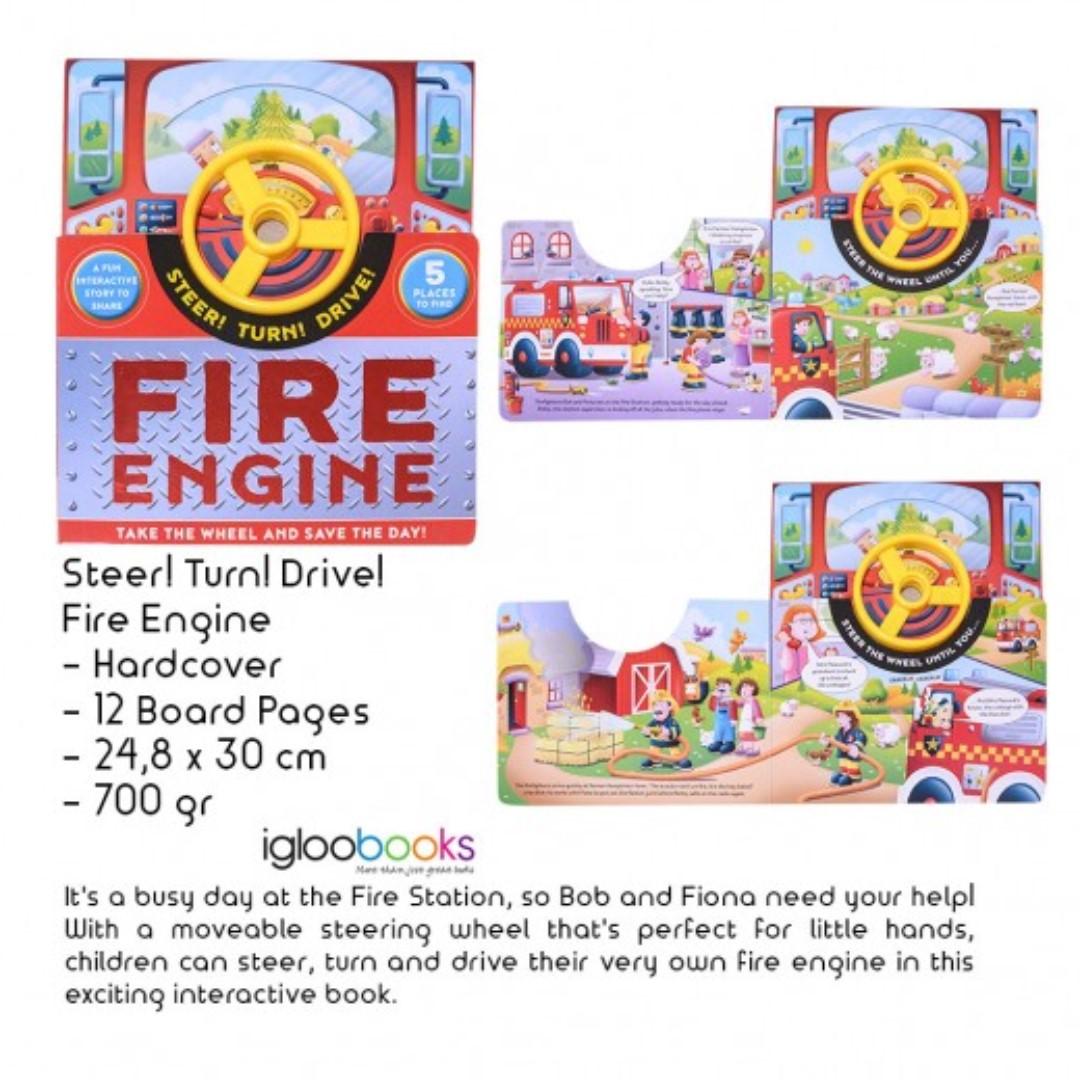 BRAND NEW Drive a Fire Engine (Steer! Turn! Drive!) (Interactive Board ...