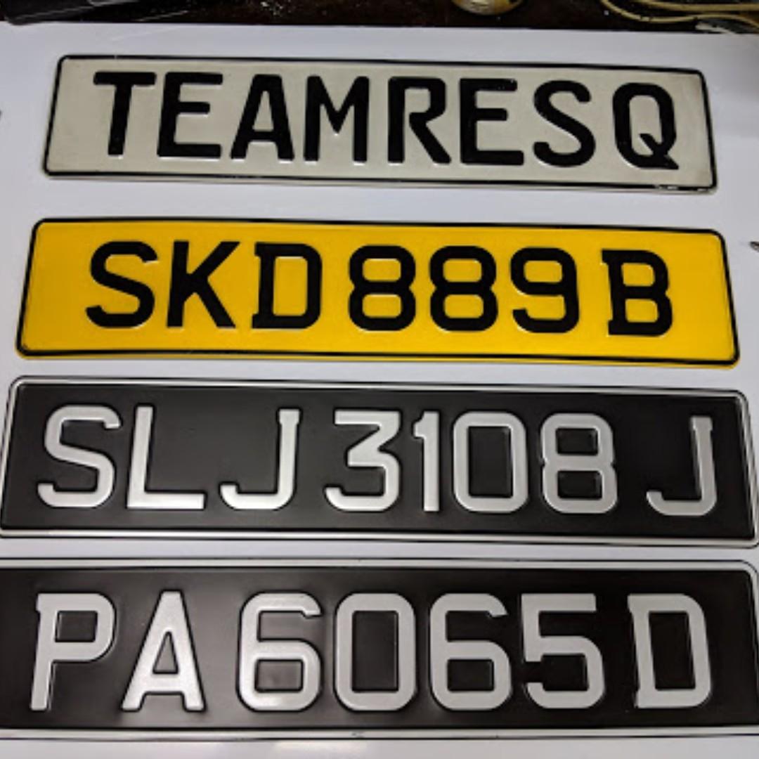 Metal Embossed Plate, Car Accessories, Car Plates on Carousell