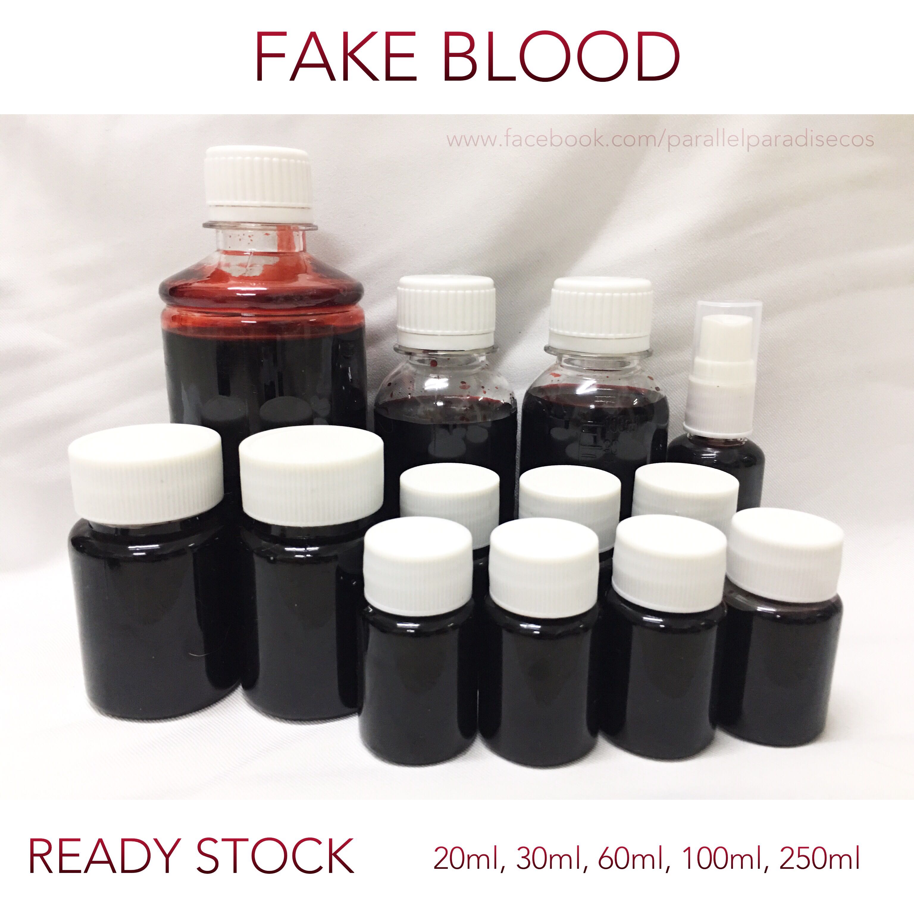 FAKE BLOOD / Sfx Makeup / Halloween / Gore / Cosplay, Beauty & Personal ...