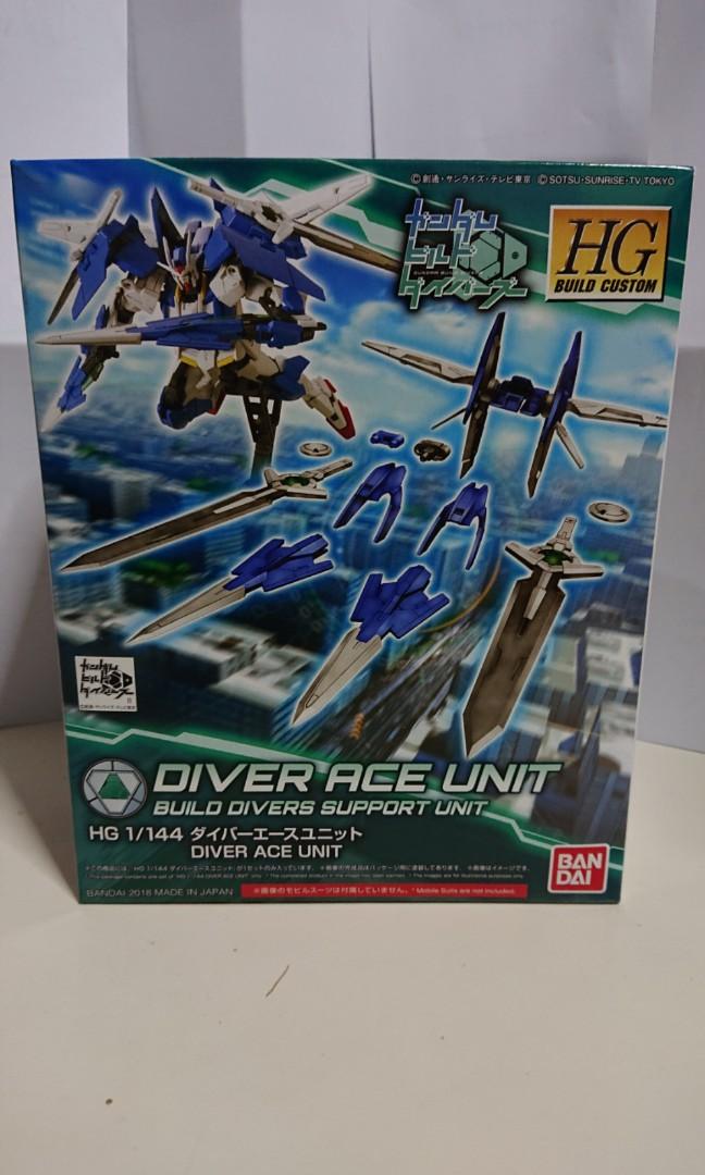 Bnib Hg 1144 Gundam Oo Diver With Diver Ace Unit Build Hands Edge And Binder Gun Hobbies