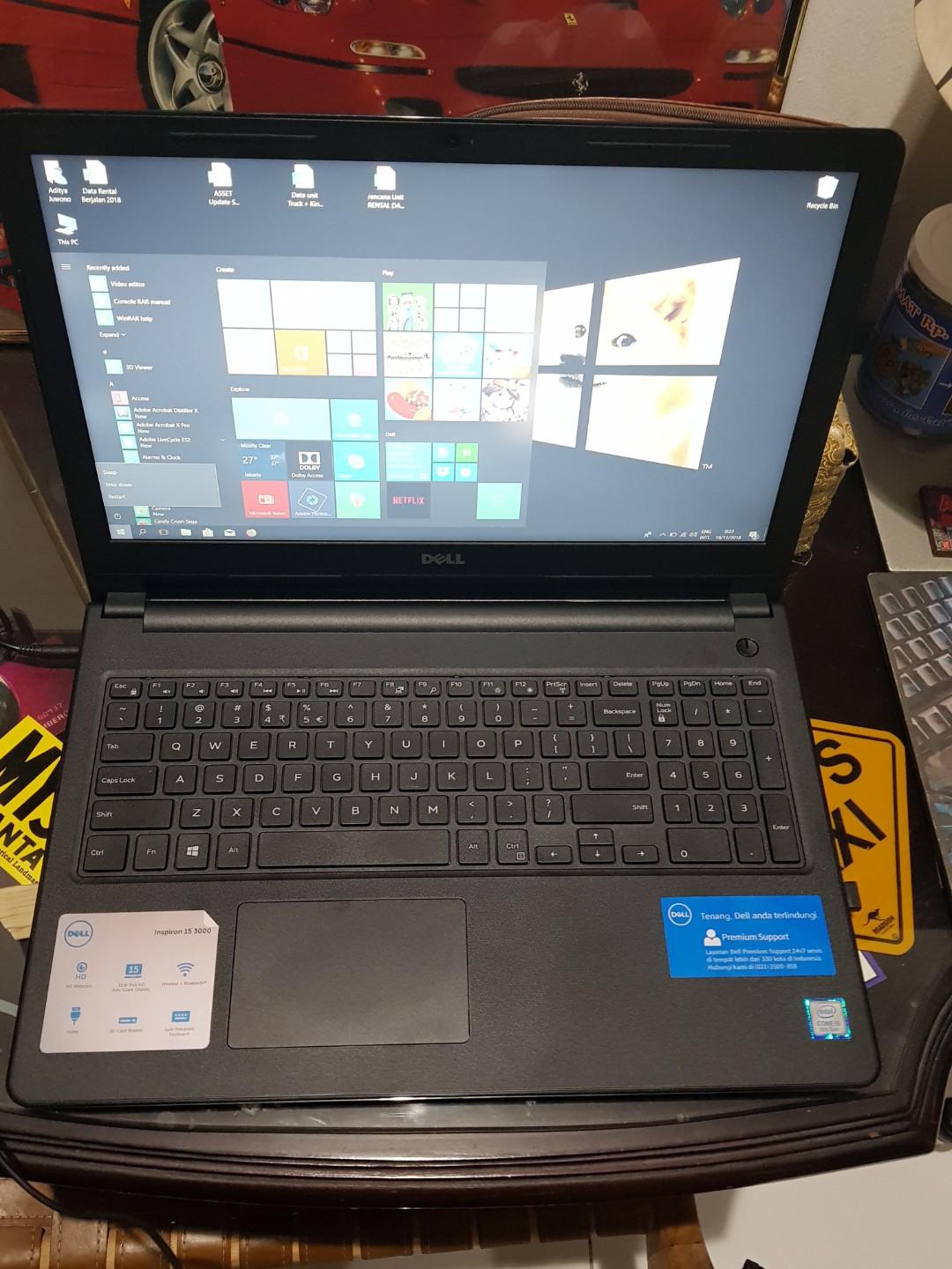 laptop dell icore 5 original (baru pakai 2 minggu) 100 persen gress ...