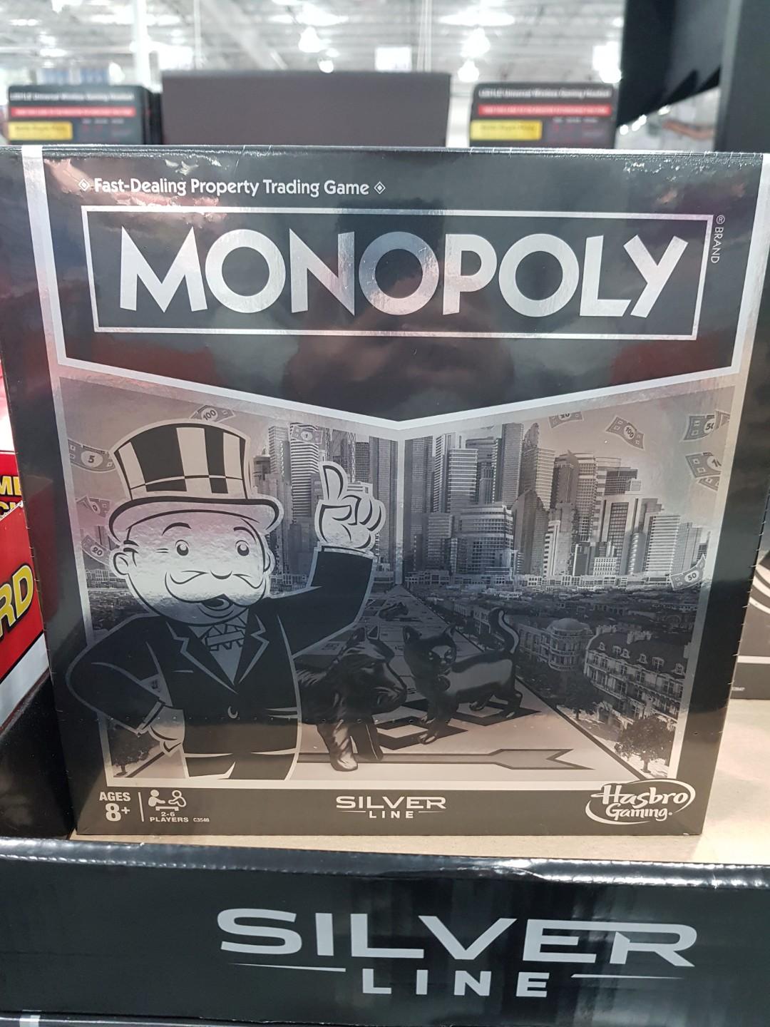Monopoly Silver Line, Hobbies & Toys, Toys & Games on Carousell