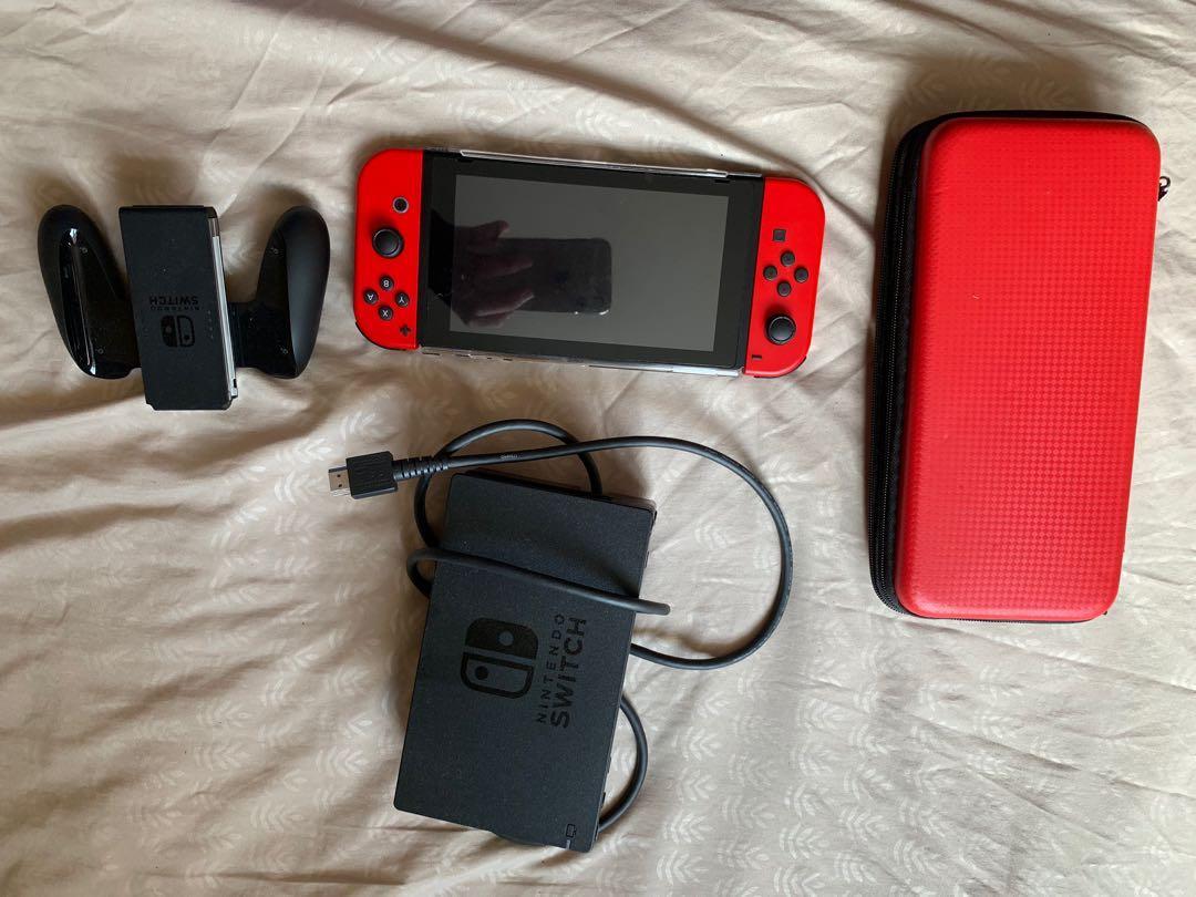NINTENDO SWITCH [Super Mario Odyssey Red edition], Video Gaming, Video ...