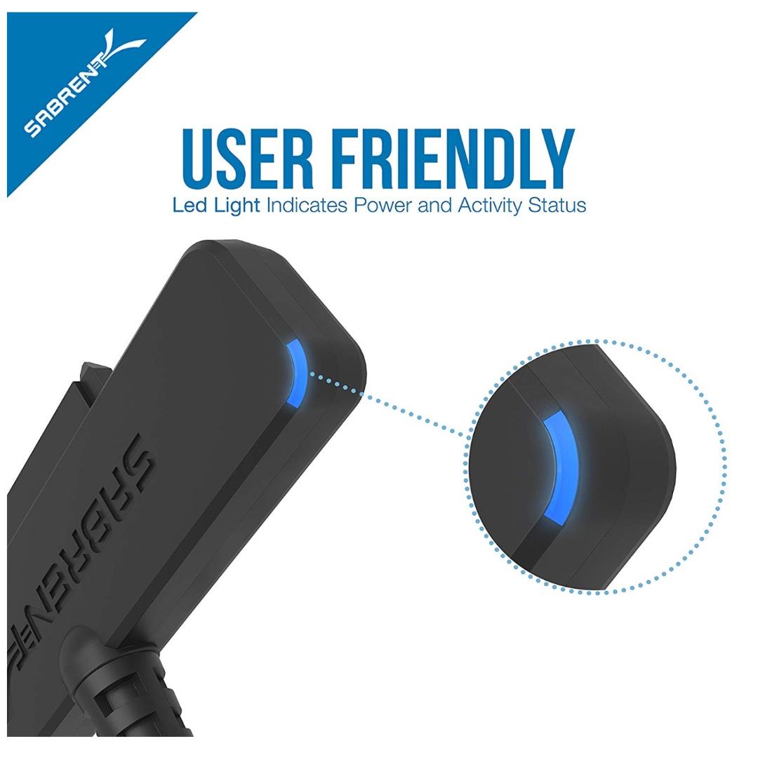 p10Sabrent USB 3.0 to SSD / 2.5-Inch SATA Hard Drive Adapter [Optimized ...