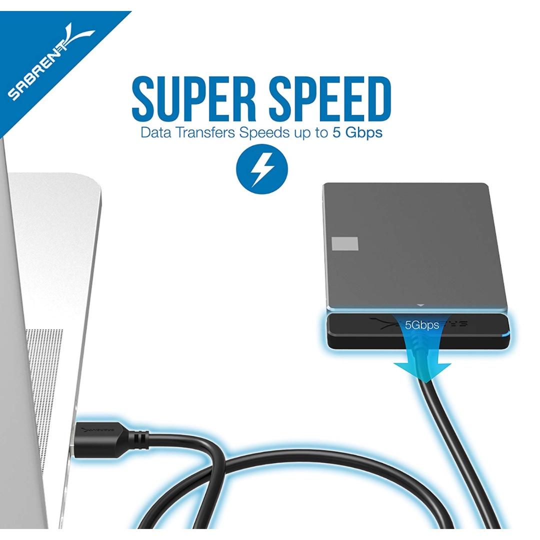 p10Sabrent USB 3.0 to SSD / 2.5-Inch SATA Hard Drive Adapter [Optimized ...