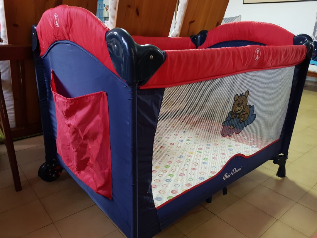 Pre loved Baby cot and play pen, Babies & Kids, Baby Nursery & Kids ...